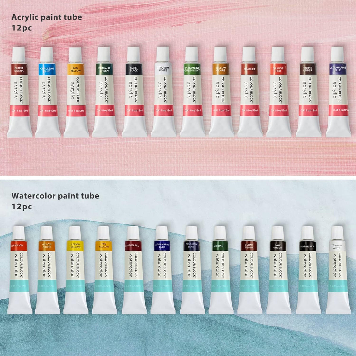 Colour Block Mixed Media Art Set - 152pc (Easel Wooden Box)