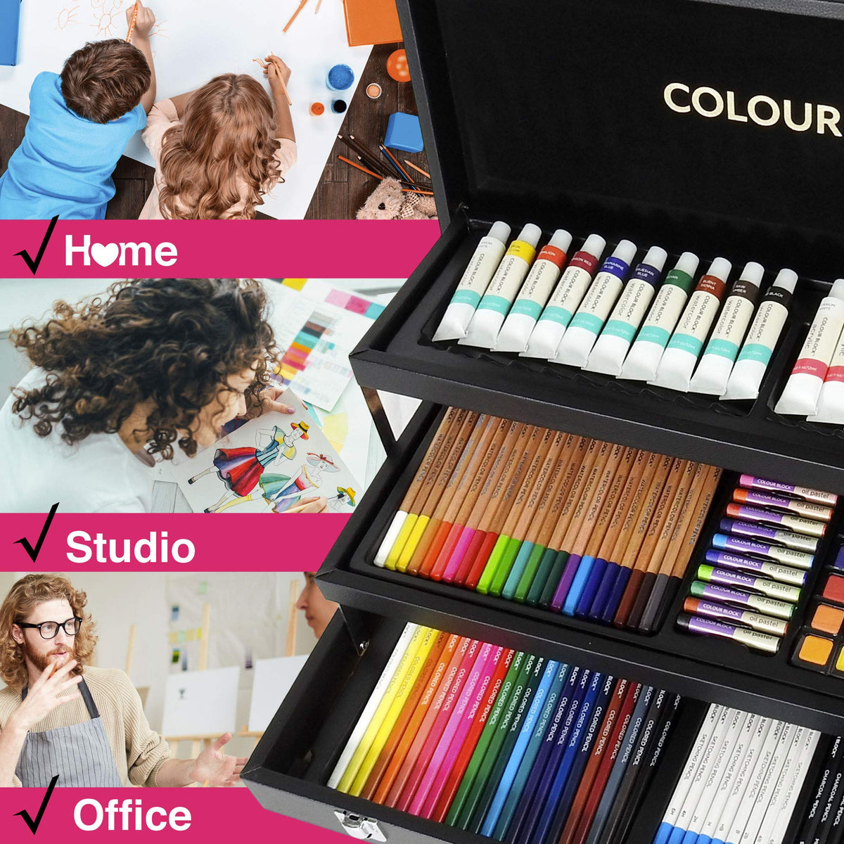 231pc Mixed Media Bundle Deal – Colour Block