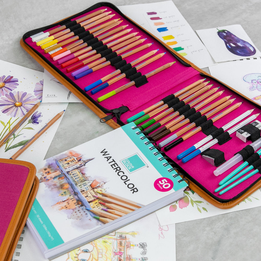 Watercolor Travel Art Set - 34pc – Colour Block