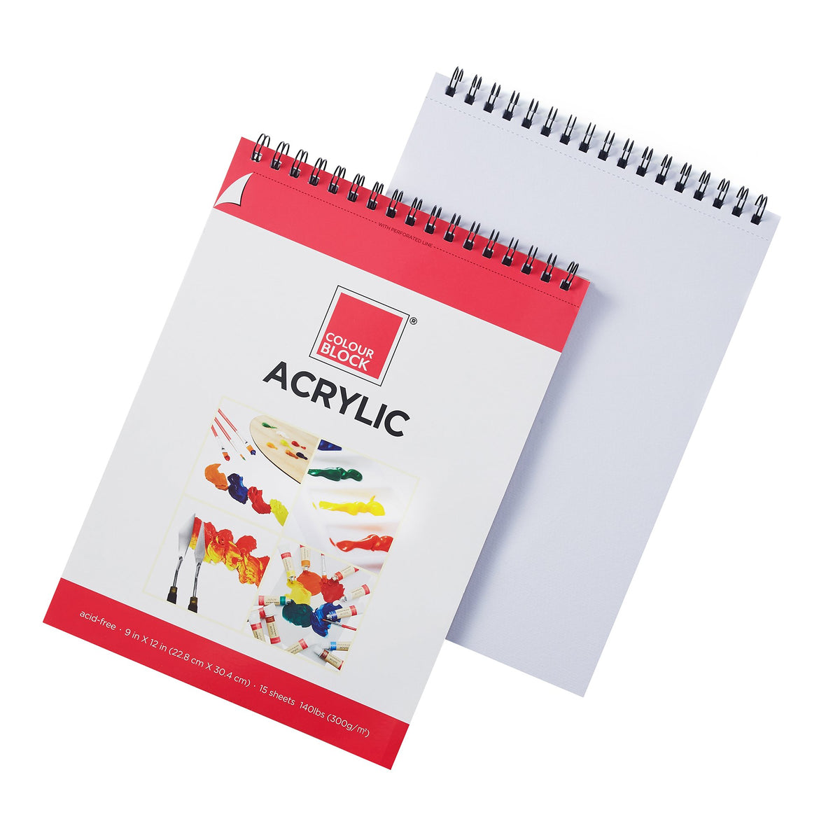 Colour Block Acrylic Pad - 15 sheets